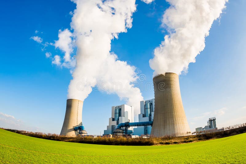 Modern power plant stock image. Image of lignite, environmental - 112158483