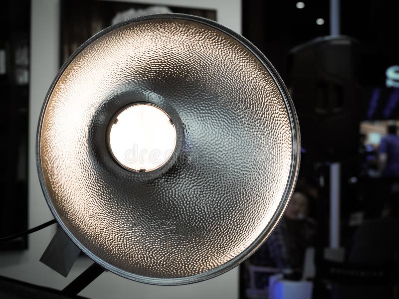 Modern Powerful Photographic Flash for Studio Light Stock Image - Image ...