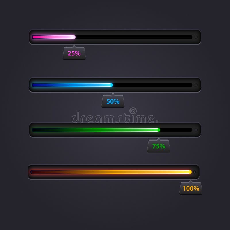 Preloaders and Progress Bar Stock Vector - Illustration of completed ... Preloaders and Progress Bar Stock Vector - Illustration of completed ...