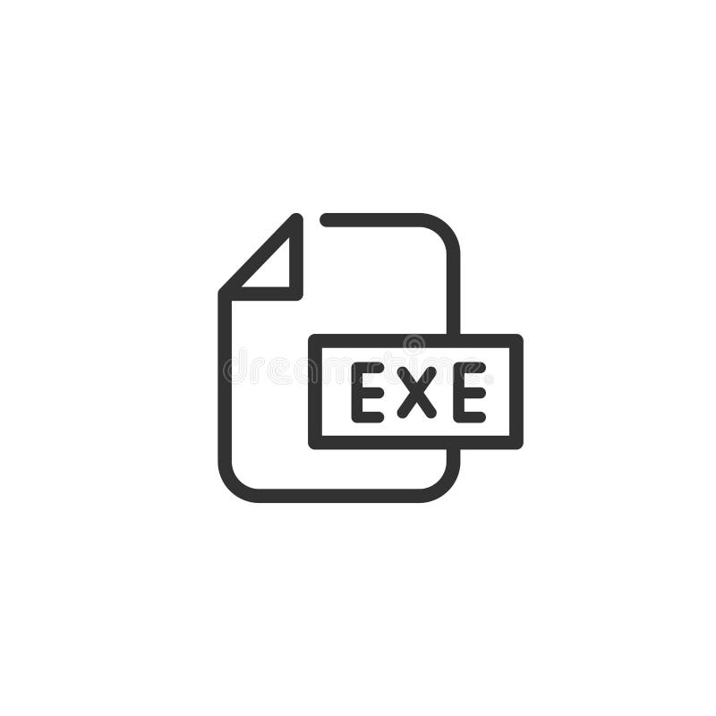 Exe Minimalist Stock Illustrations – 4 Exe Minimalist Stock ...