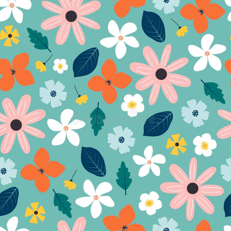 Modern Pretty Ditsy Floral Seamless Pattern Design for Surface Printing ...