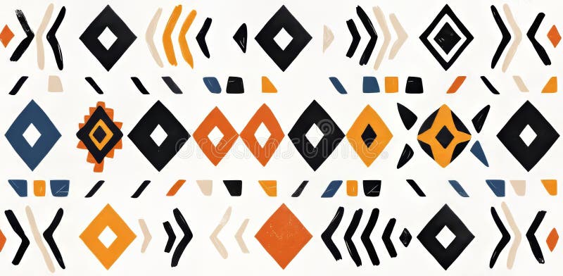 Modern-primitive Style Featuring Smooth and Geometric Patterns. Stock ...