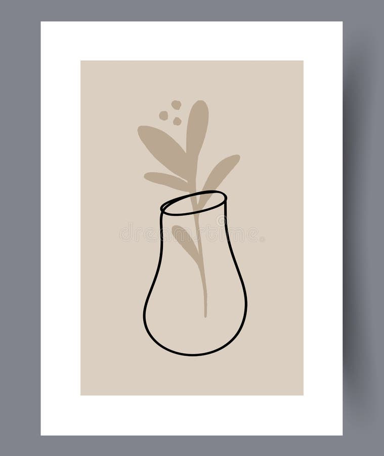 Modern Printable Artworks for Interior Designs Stock Vector ...