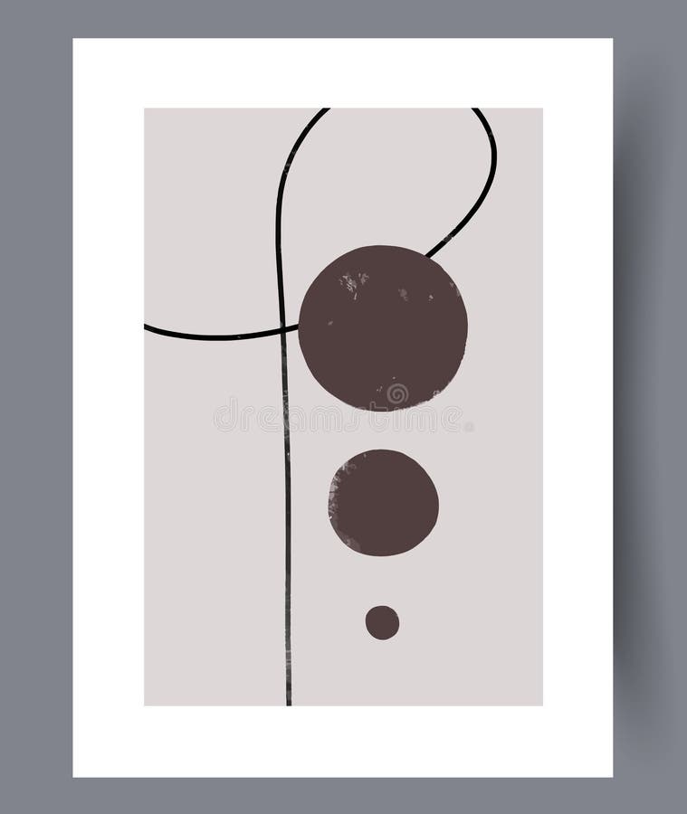 Modern Printable Artworks for Interior Designs Stock Vector ...