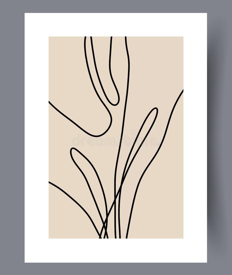 Modern Printable Artworks for Interior Designs Stock Vector ...