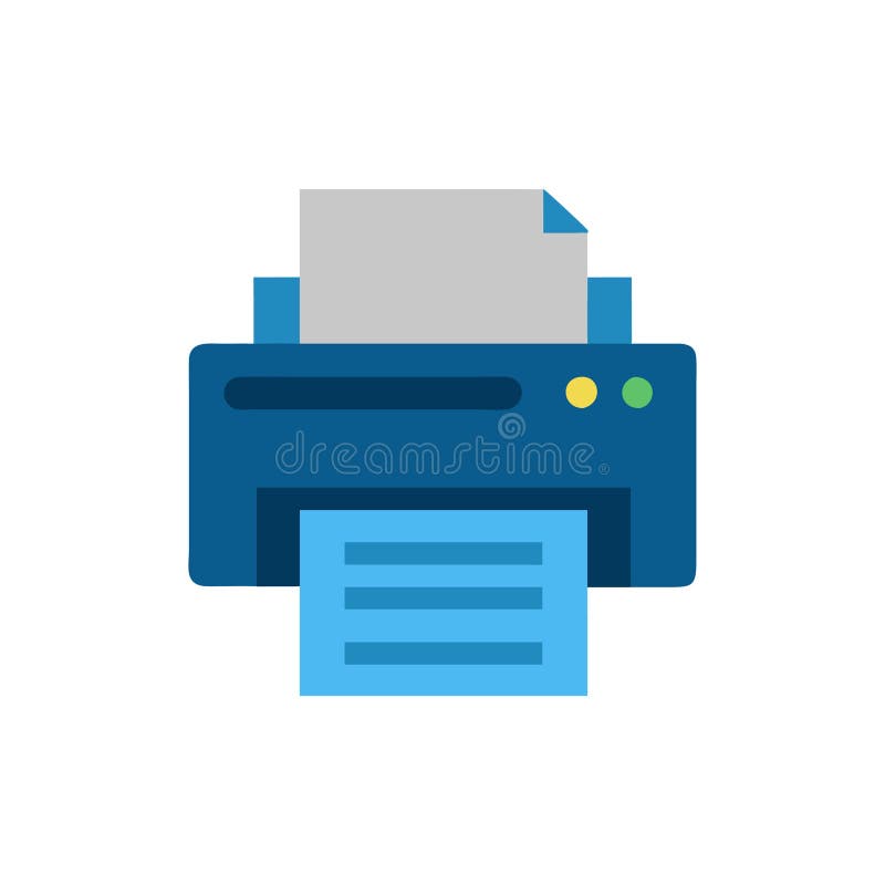 Modern Printer Design Icon stock image. Illustration of technology ...