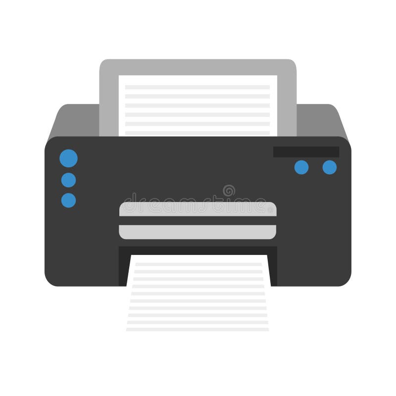 Modern printer technology stock vector. Illustration of technology ...