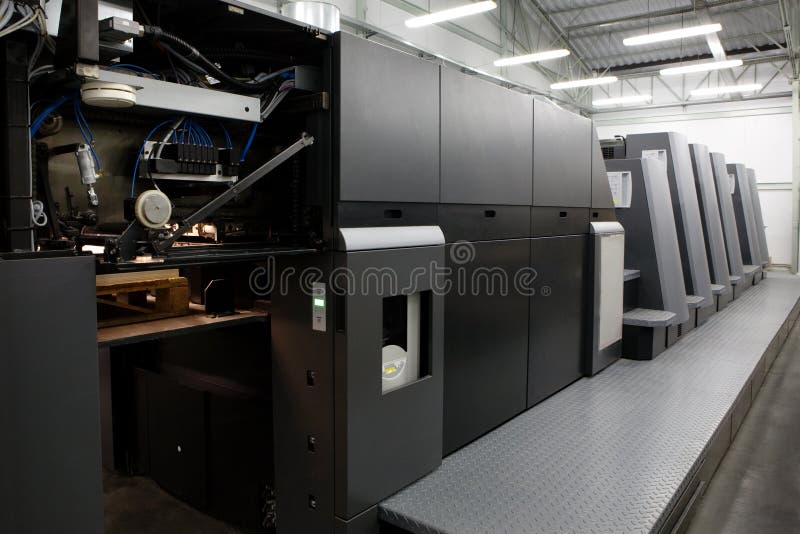 Modern printing house stock photo. Image of equipment - 4863482