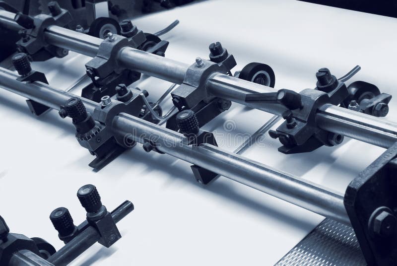 Modern printing house stock illustration. Illustration of print - 54066016