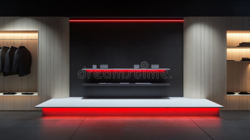 The Modern Product Display Area Features a Minimalist Aesthetic with a ...