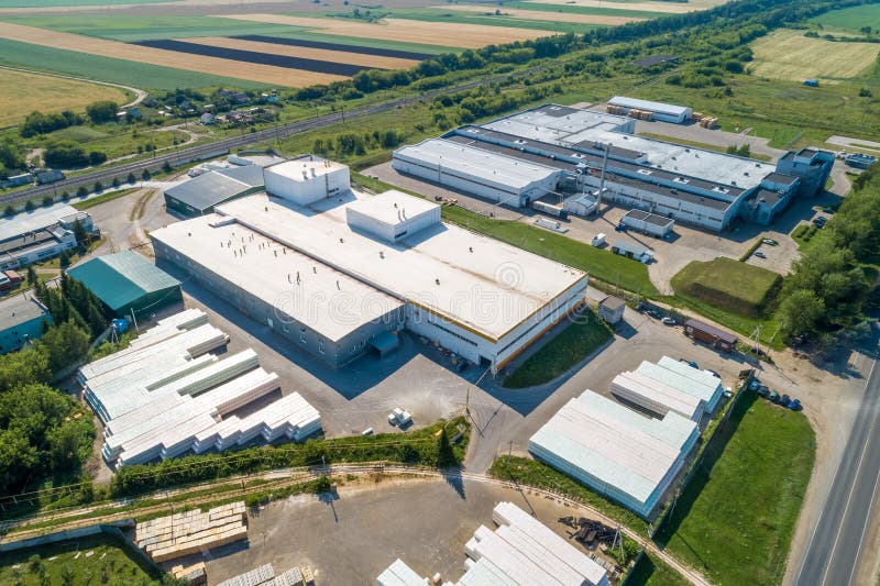 Modern Production of Building Materials Stock Image - Image of business ...