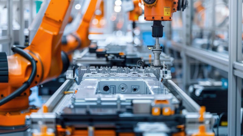 Modern Production Facility Featuring Precision Tools and Machinery ...