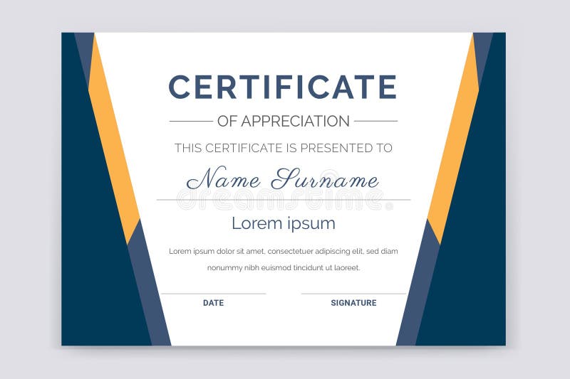 Modern and Professional Academic Certificate of Appreciation Award ...