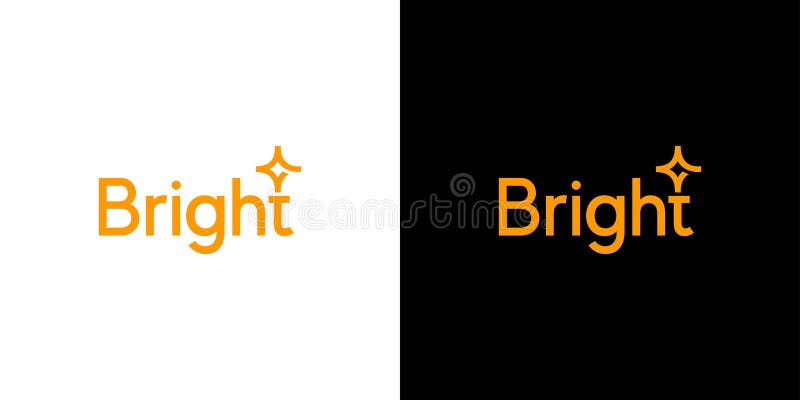 Modern and Elegant Bright Logo Design Stock Vector - Illustration of ...