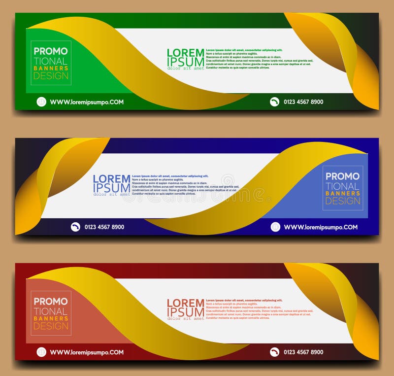 Professional and Modern Banner Backgrounds Stock Vector - Illustration ...