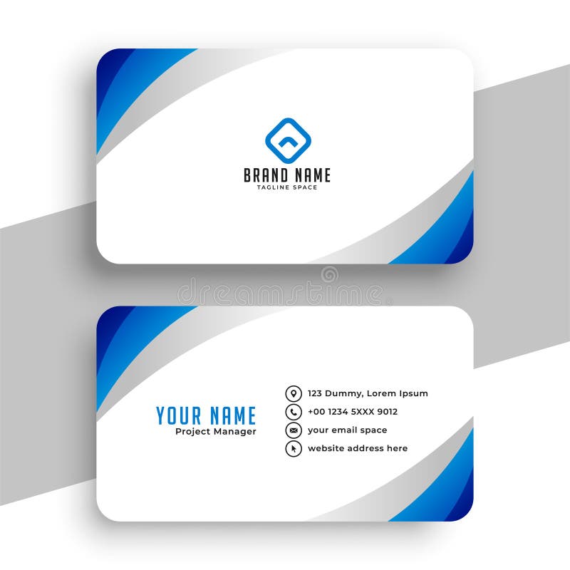 Modern Professional Business Card Layout a Perfect Corporate Identity ...
