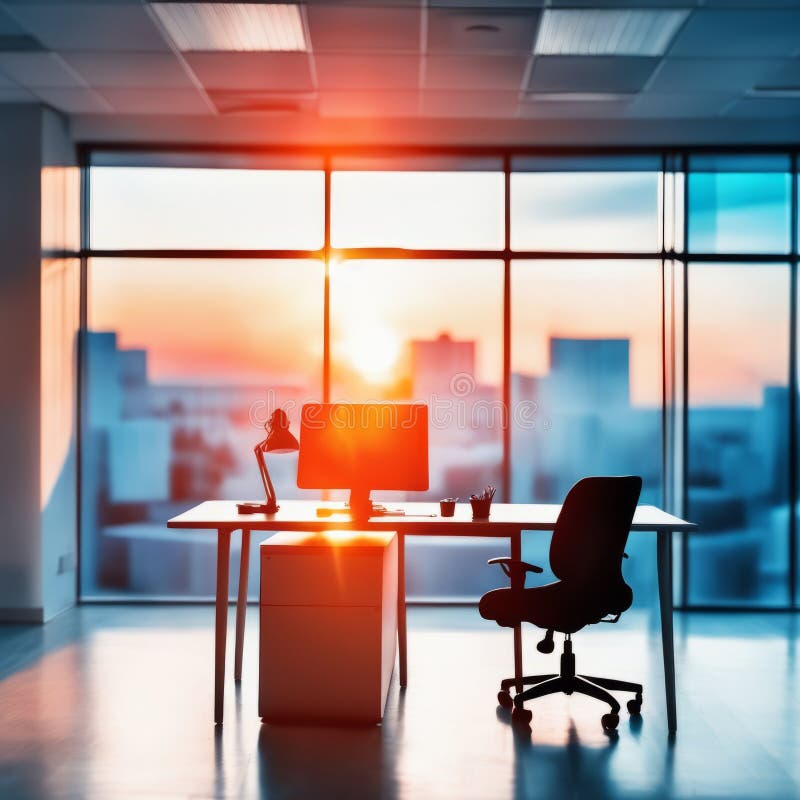 A Modern and Professional Business Office Stock Illustration ...