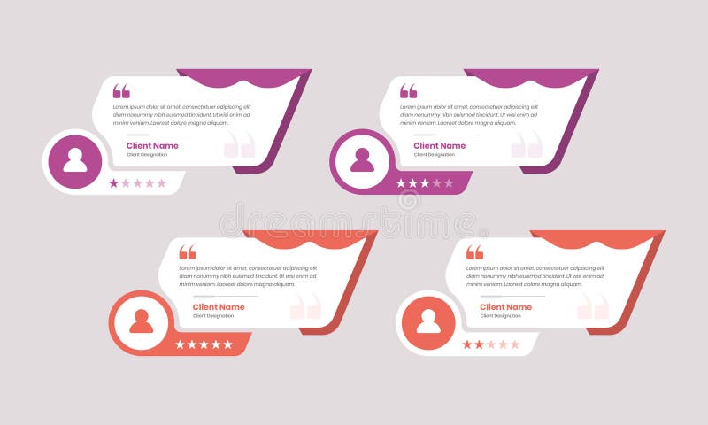 Modern Professional Customer Feedback or Client Review Web Infographic ...