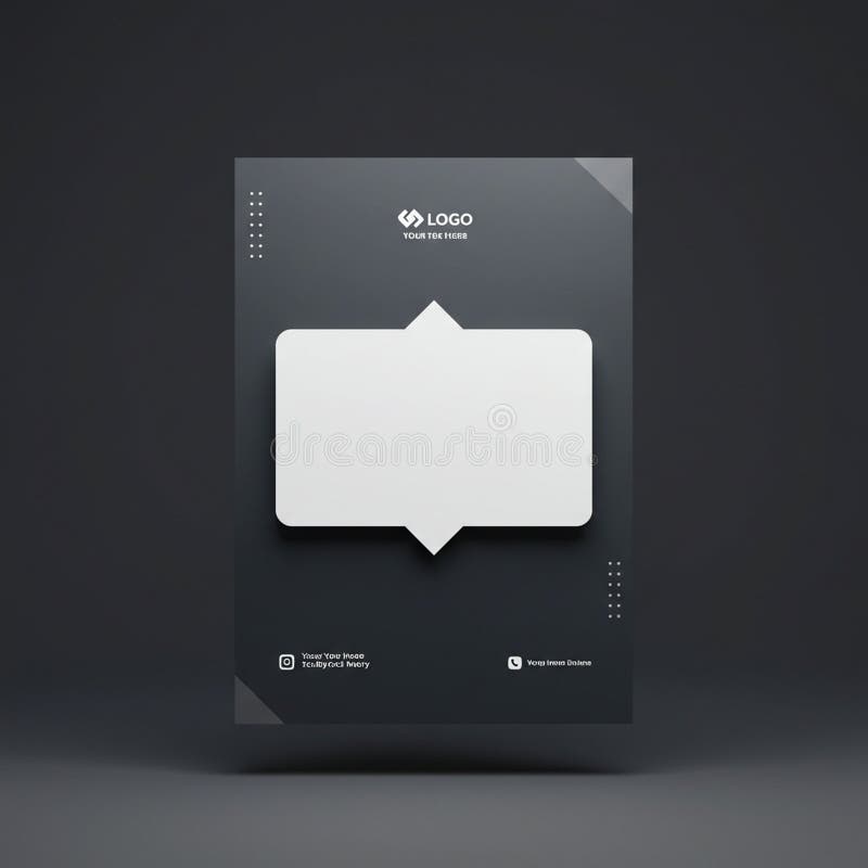 A Modern, Professional Digital Flyer Template Featuring a Dark Gray ...