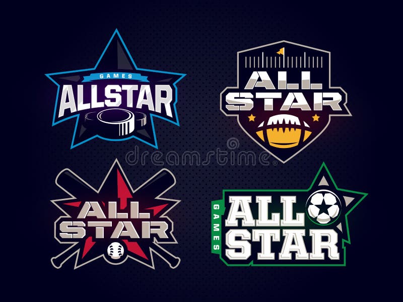 Baseball All Star Logo Stock Illustrations – 71 Baseball All Star Logo ...