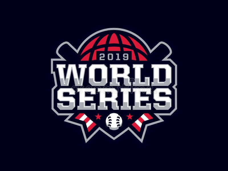 Modern Professional Emblem Logo World Series for Baseball Games ...