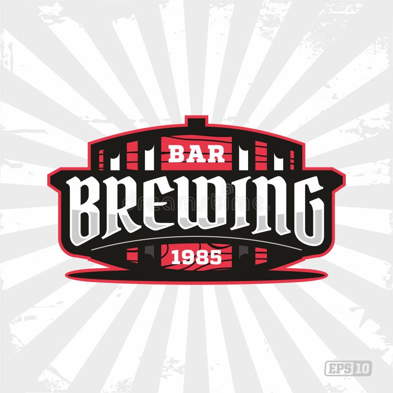 Modern Professional Logo Emblem with the Image of a Beer Keg, Suitable ...