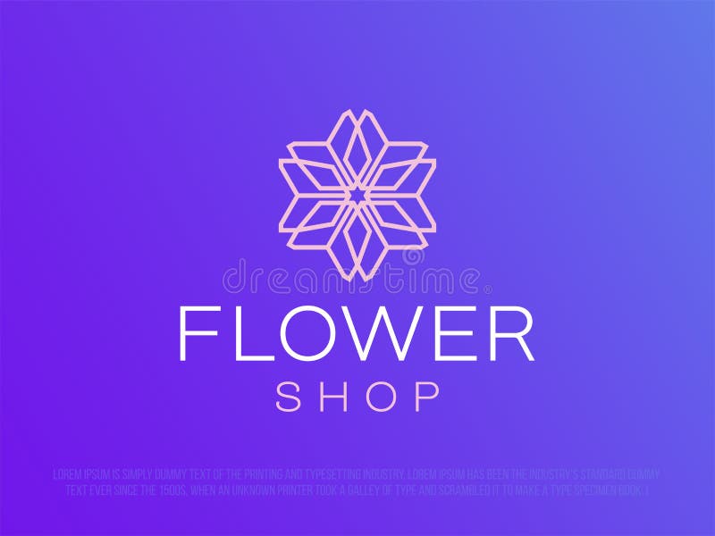 Modern Professional Logo for Flowers Shop or Flowers Hall Stock Vector ...