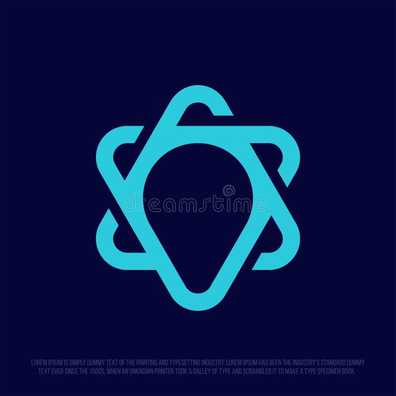 Modern Professional Logo with a Geo Location Image Stock Vector ...