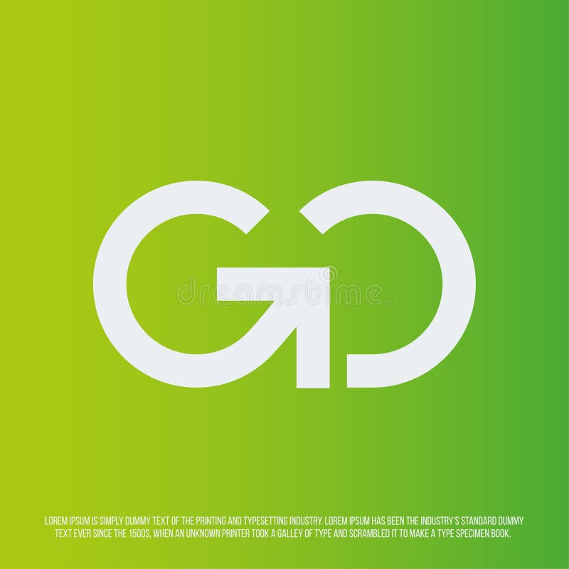 Modern Professional Logo with the Letters GO. GO Monogram Editorial ...