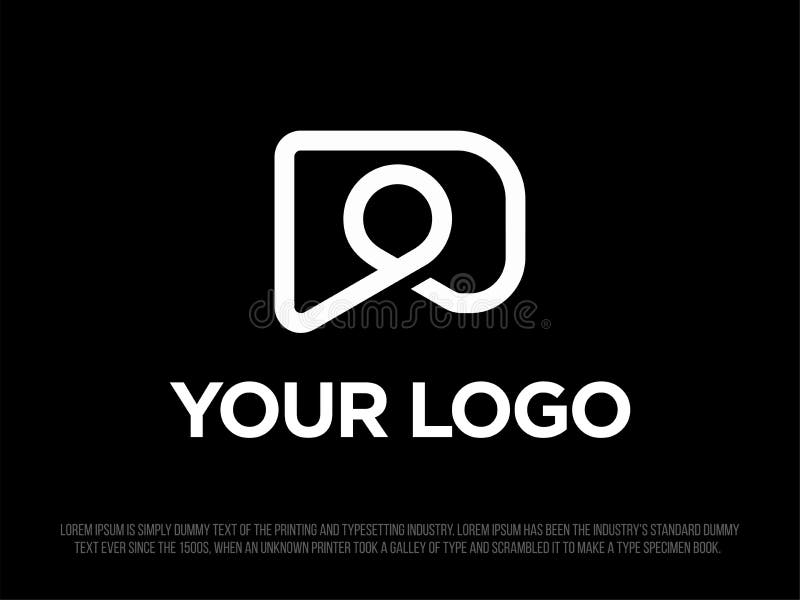 Modern Professional Logo in the Shape of the Letter D with a Human ...