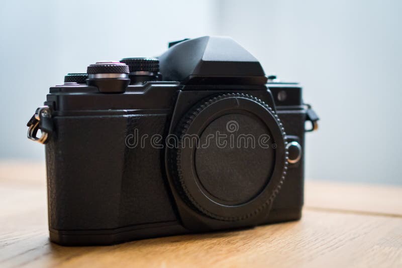 Mirrorless Digital Camera Devise Stock Photo - Image of lens, camera ...