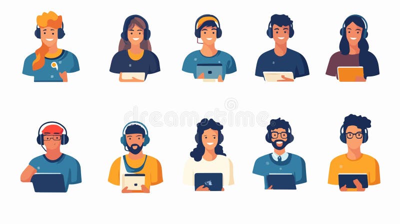 Modern Professional Online Technical Support and Call Center Concept ...