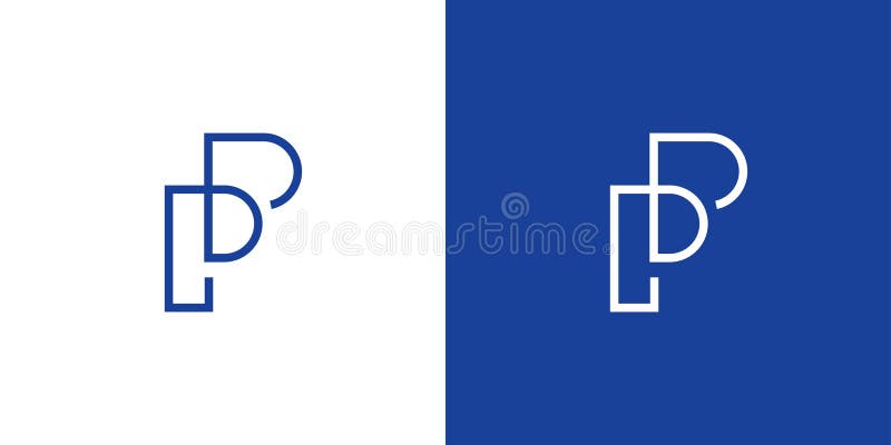 Modern and Professional PP Logo Design Stock Vector - Illustration of ...
