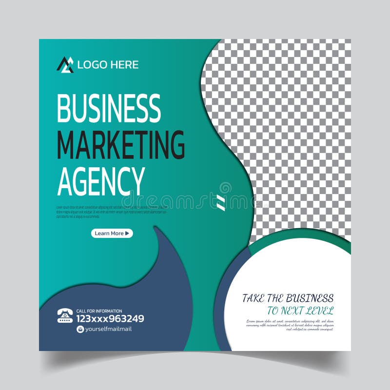 Modern Professional Social Media Post Design Layout Stock Illustration ...