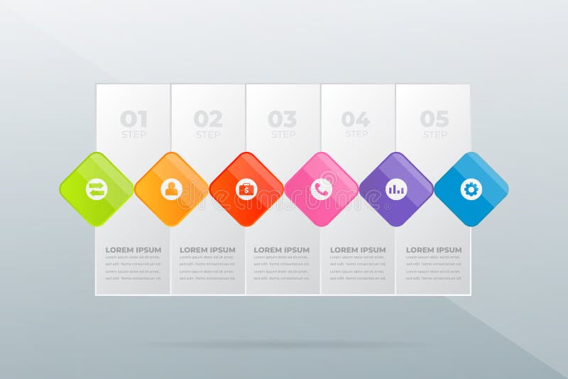 Modern Professional Steps Infographic Stock Vector - Illustration of ...