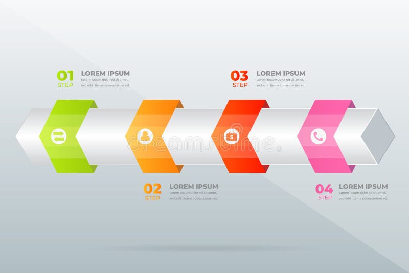 Modern Professional Steps Infographic Stock Vector - Illustration of ...
