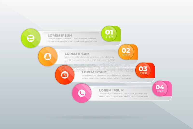 Modern Professional Steps Infographic Stock Vector - Illustration of ...