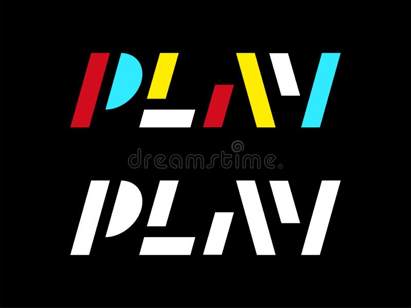 Modern Professional Typography Icon Logo. Play Logo Stock Illustration ...