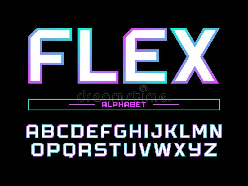 Flex Typeface Stock Illustrations – 6 Flex Typeface Stock Illustrations, Vectors & Clipart ...
