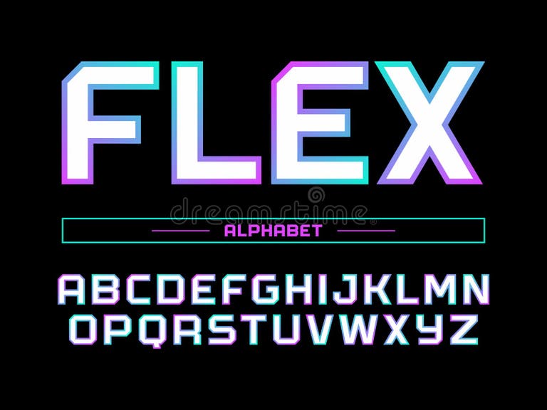 Flex Typeface Stock Illustrations – 6 Flex Typeface Stock Illustrations ...