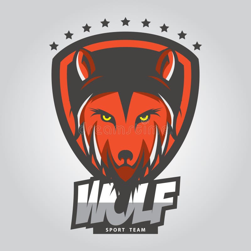Modern Professional Wolf Logo for a Sport Team Stock Vector ...