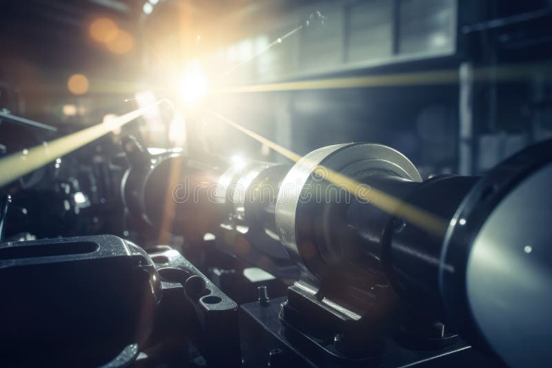 Lens Optic Technology and Equipment. Generative AI Stock Illustration ...