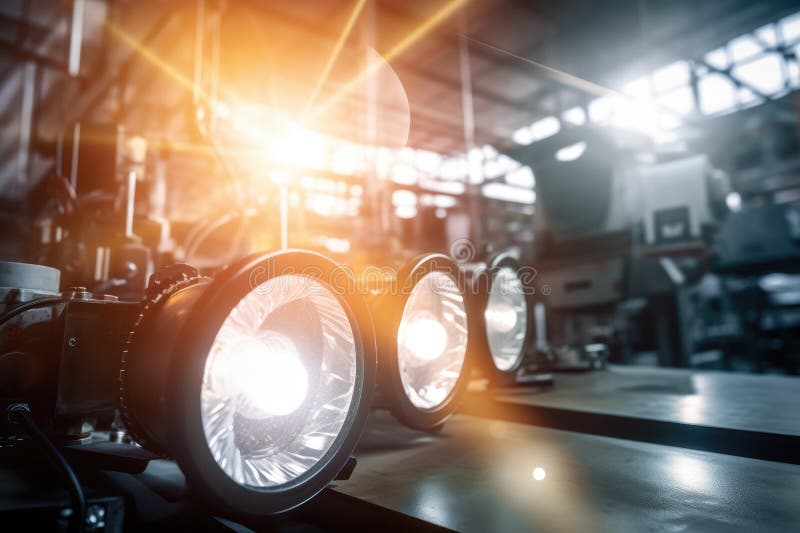 Lens Optic Technology and Equipment. Generative AI Stock Illustration ...