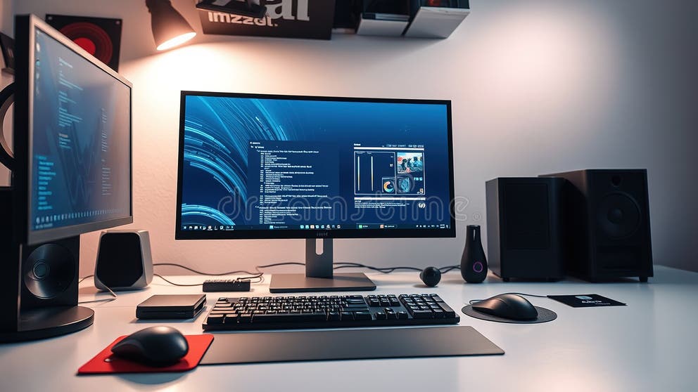 A Modern Programmers Workspace Efficient Stylish and Technologically Advanced Design for Peak ...