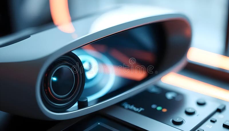 The Modern Projector with Its Interface and Display Panel is Shown ...