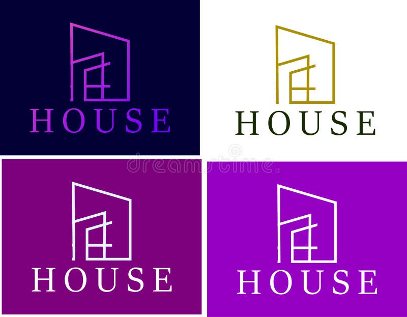 Modern Property Real Estate Building Logo Stock Illustration ...