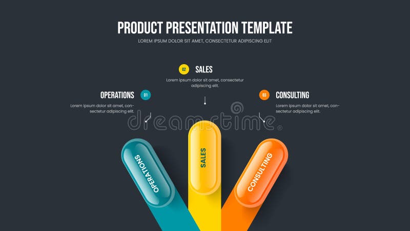 Consulting Overview 3 Option Infographic Frame Template. Stock Vector ...