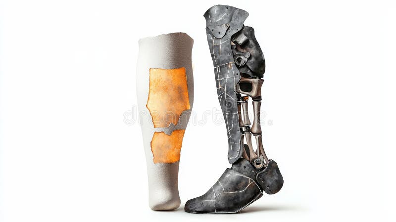 A Modern Prosthetic Limb Showcasing Advanced Technology and Design ...