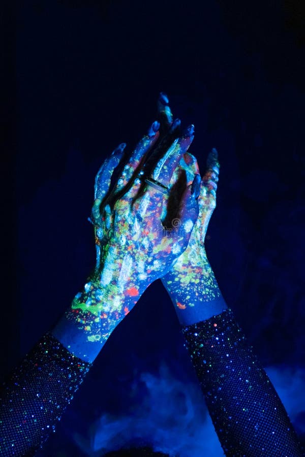 Modern Psychedelic Creative Element with Human Palm for Posters ...