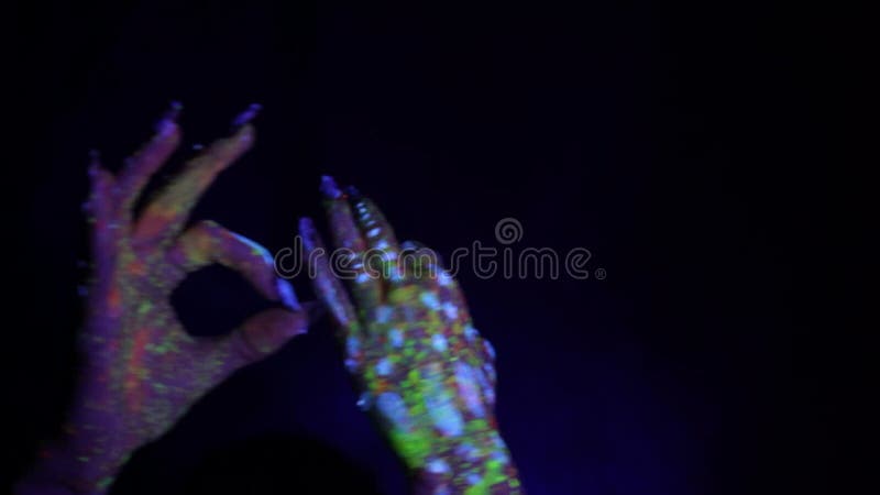 Modern Psychedelic Creative Element with Human Palm for Posters ...